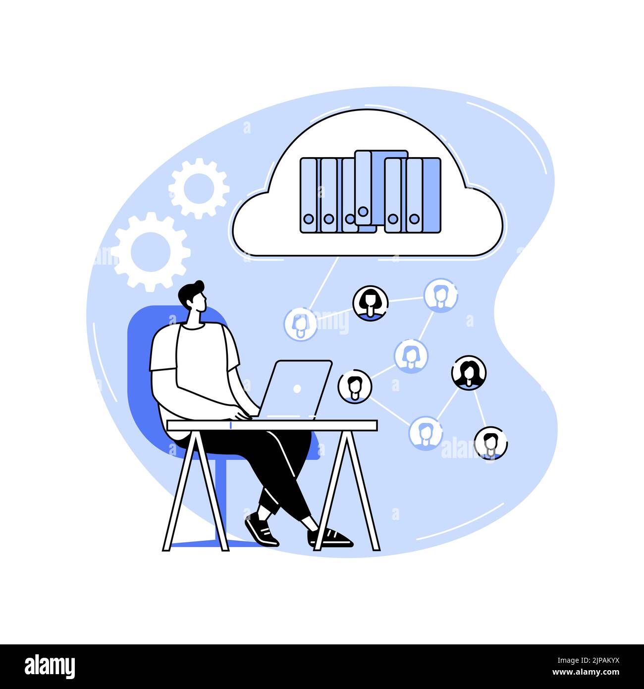 Customer profiling isolated cartoon vector illustrations Stock Vector ...