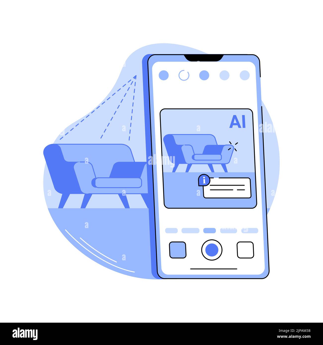 Smart camera isolated cartoon vector illustrations Stock Vector Image ...