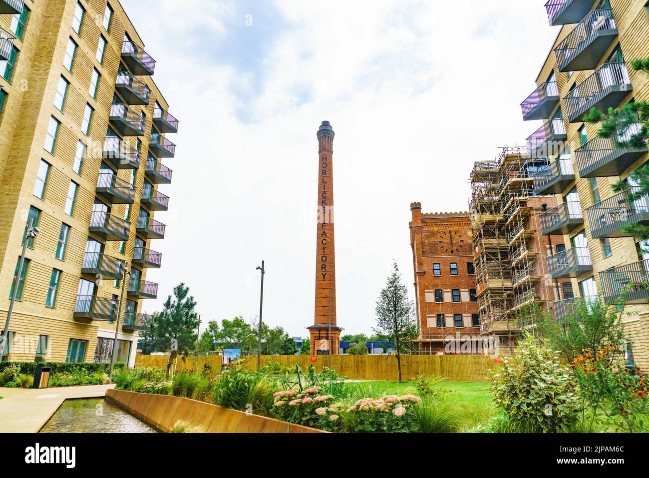The iconic Horlicks Factory chimney, a Grade II listed monument ...