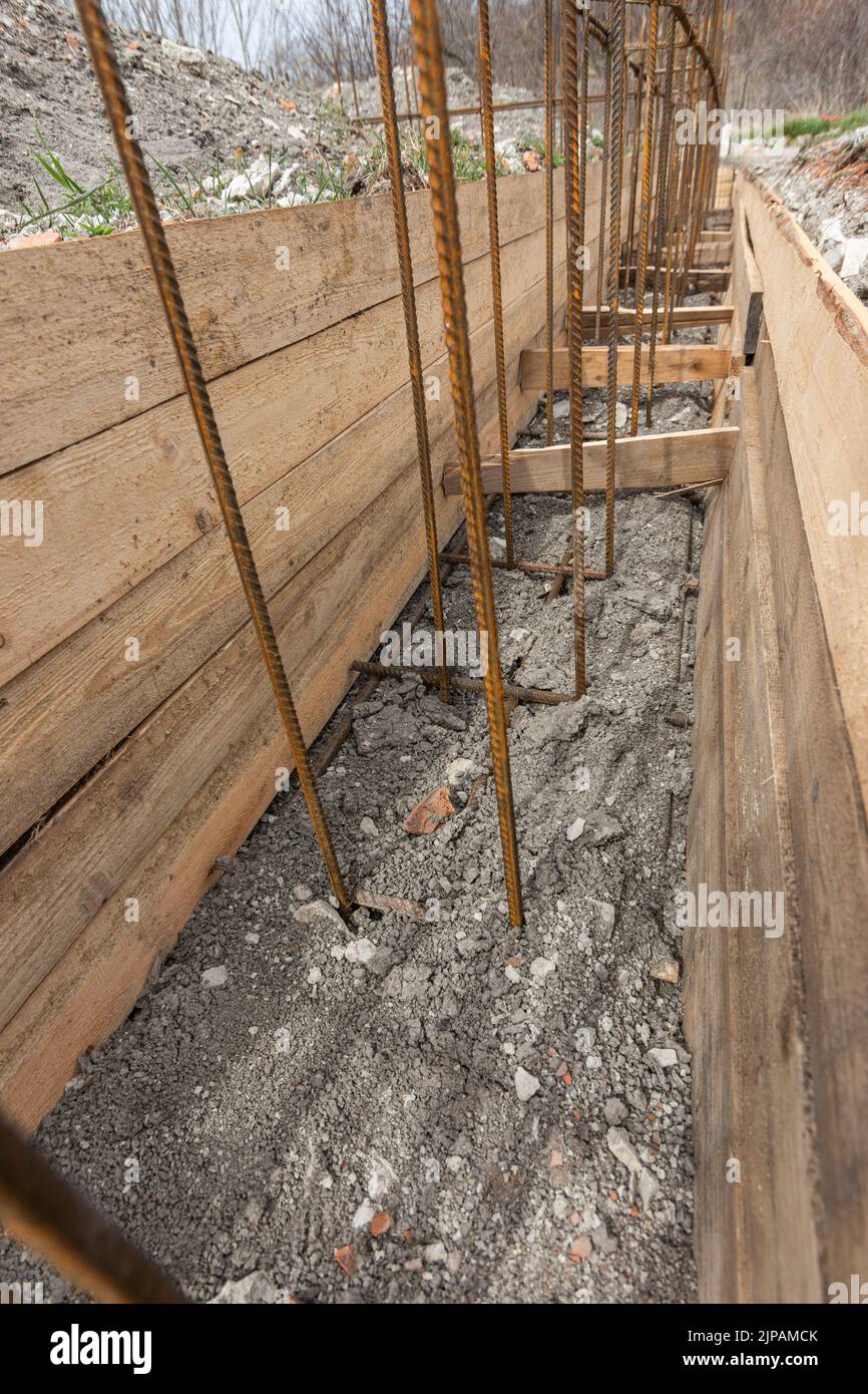 Reinforcement Of A Shallowly Buried Strip Foundation Of A Low Rise Residential Building The