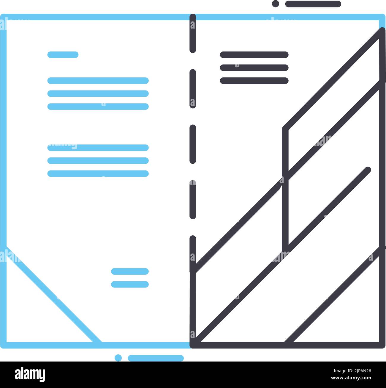 publishing design layout line icon, outline symbol, vector illustration ...