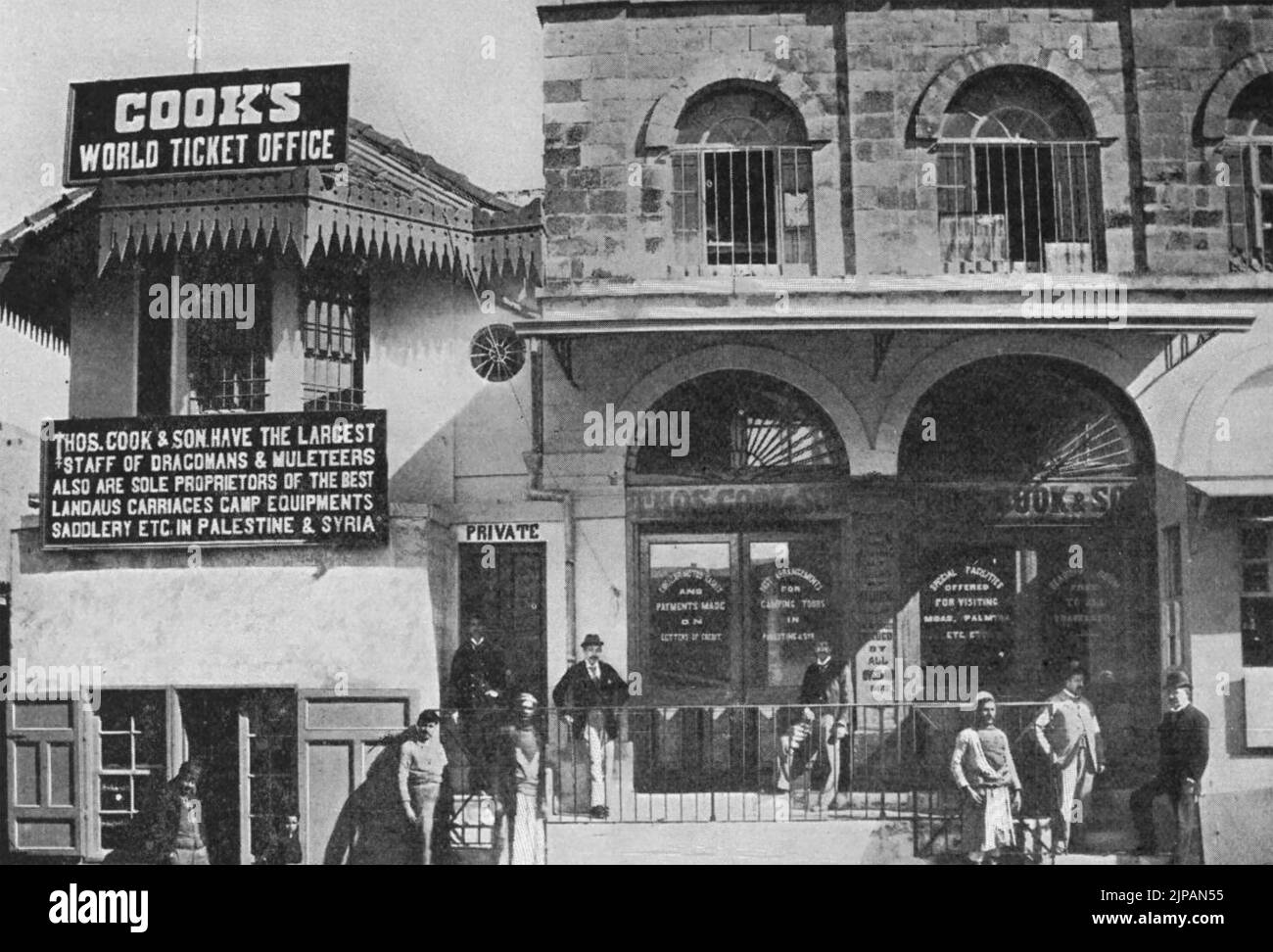 THOMAS COOK office in Jerusalem about 1890 Stock Photo - Alamy