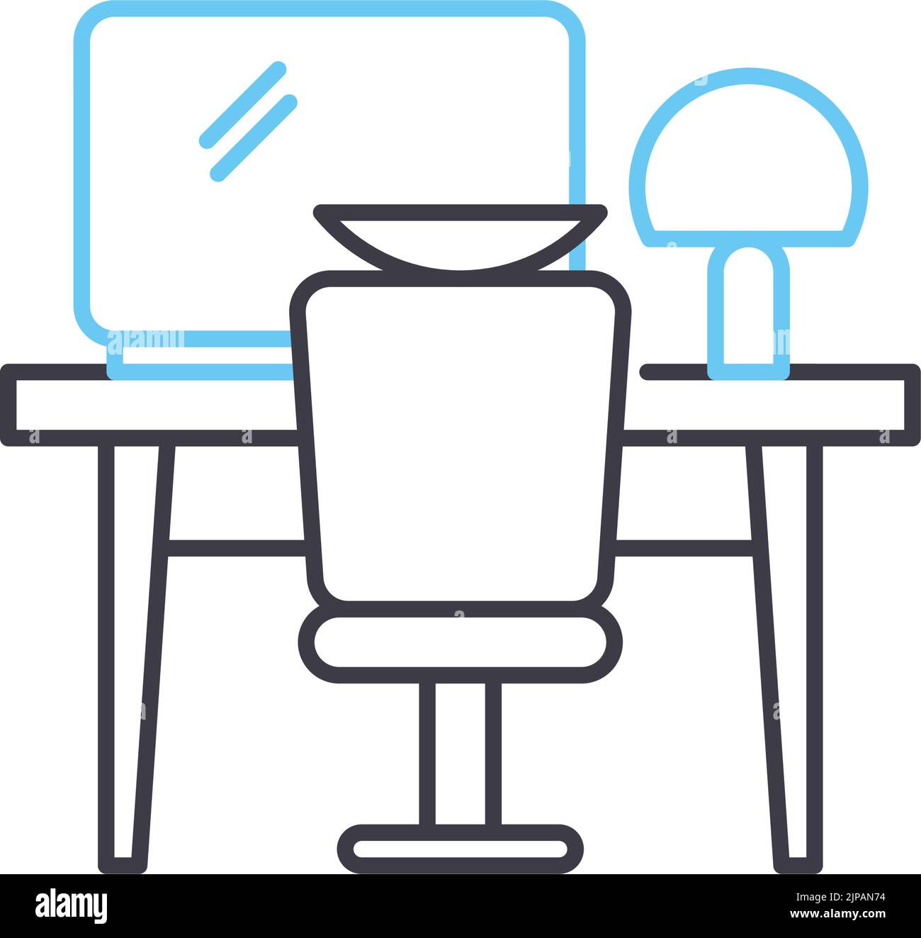 Office desk icon hi-res stock photography and images - Alamy