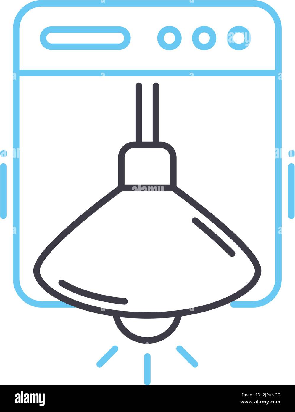 inspiration ideas line icon, outline symbol, vector illustration ...