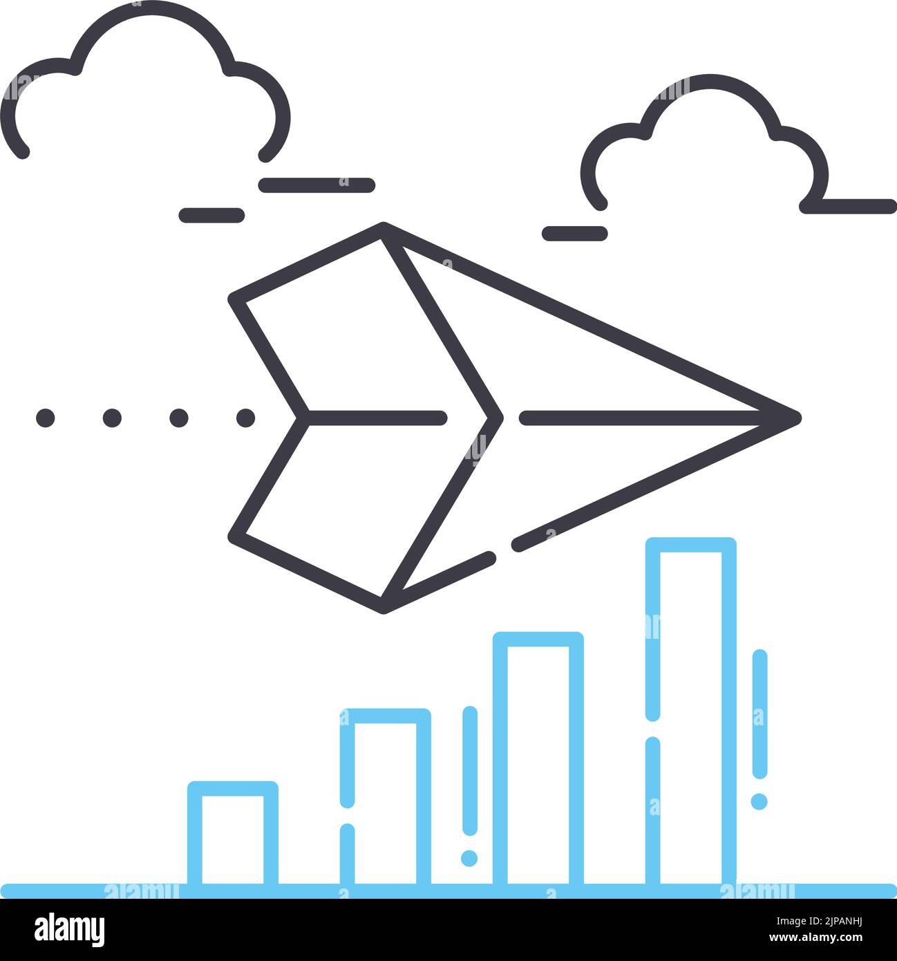 opportunity line icon, outline symbol, vector illustration, concept ...