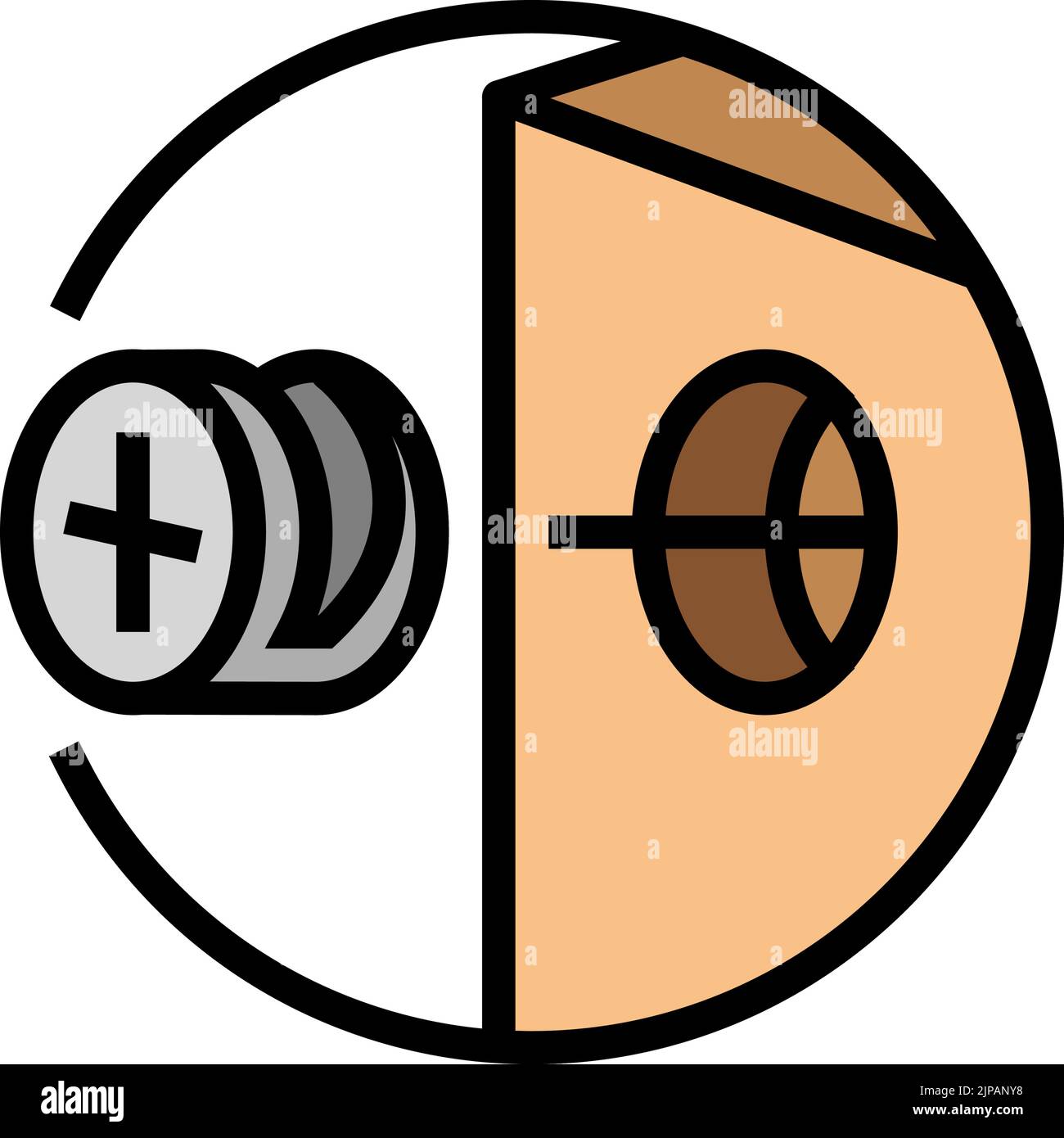 insert screw fast mounting assembly furniture color icon vector ...