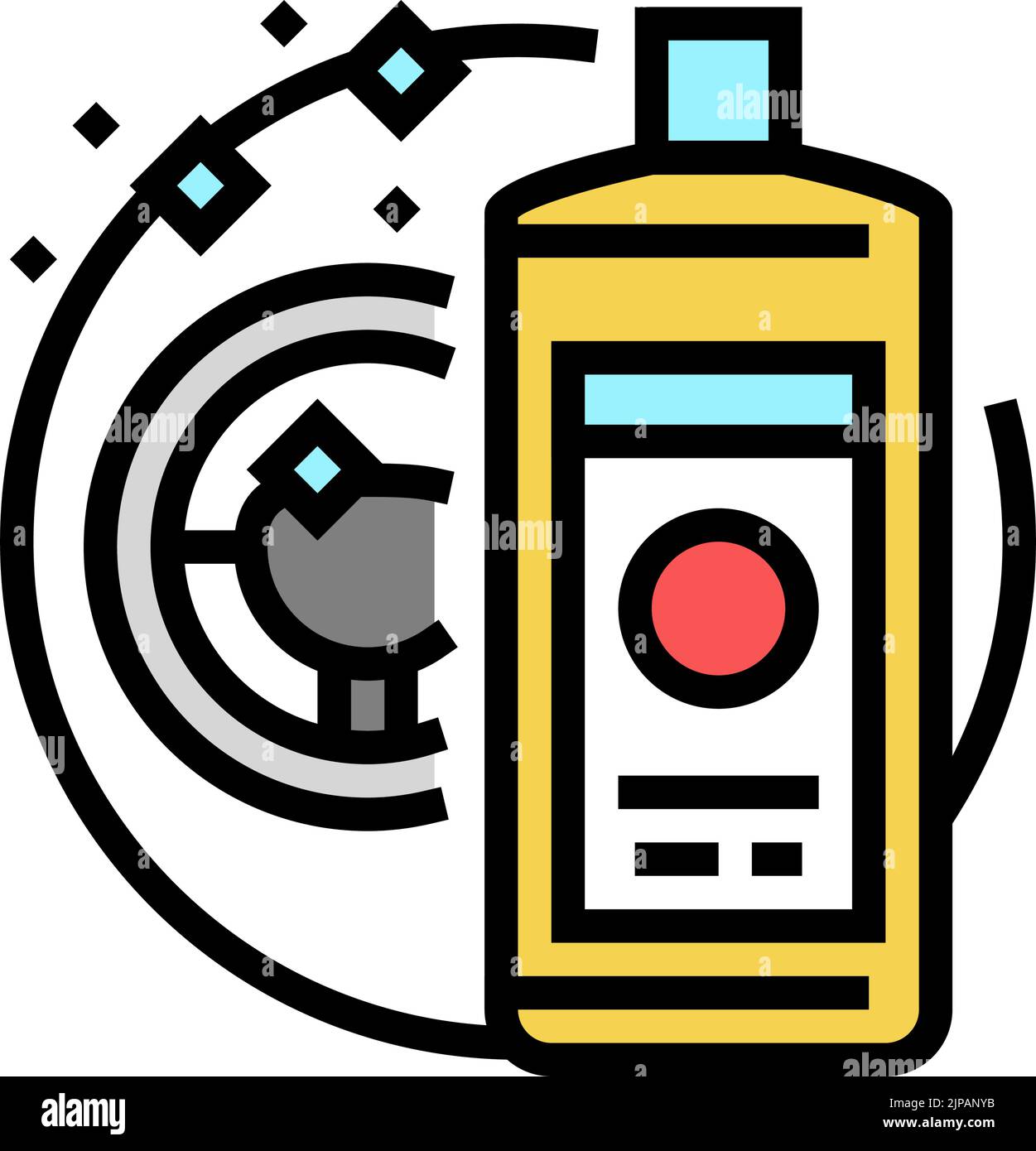 plastic cleaner detergent color icon vector illustration Stock Vector ...