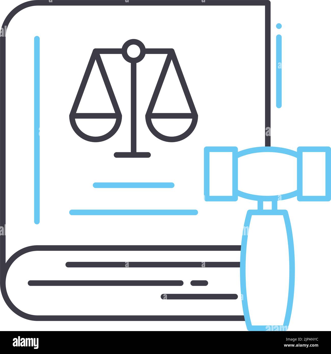 Law System Line Icon Outline Symbol Vector Illustration Concept Sign Stock Vector Image And Art