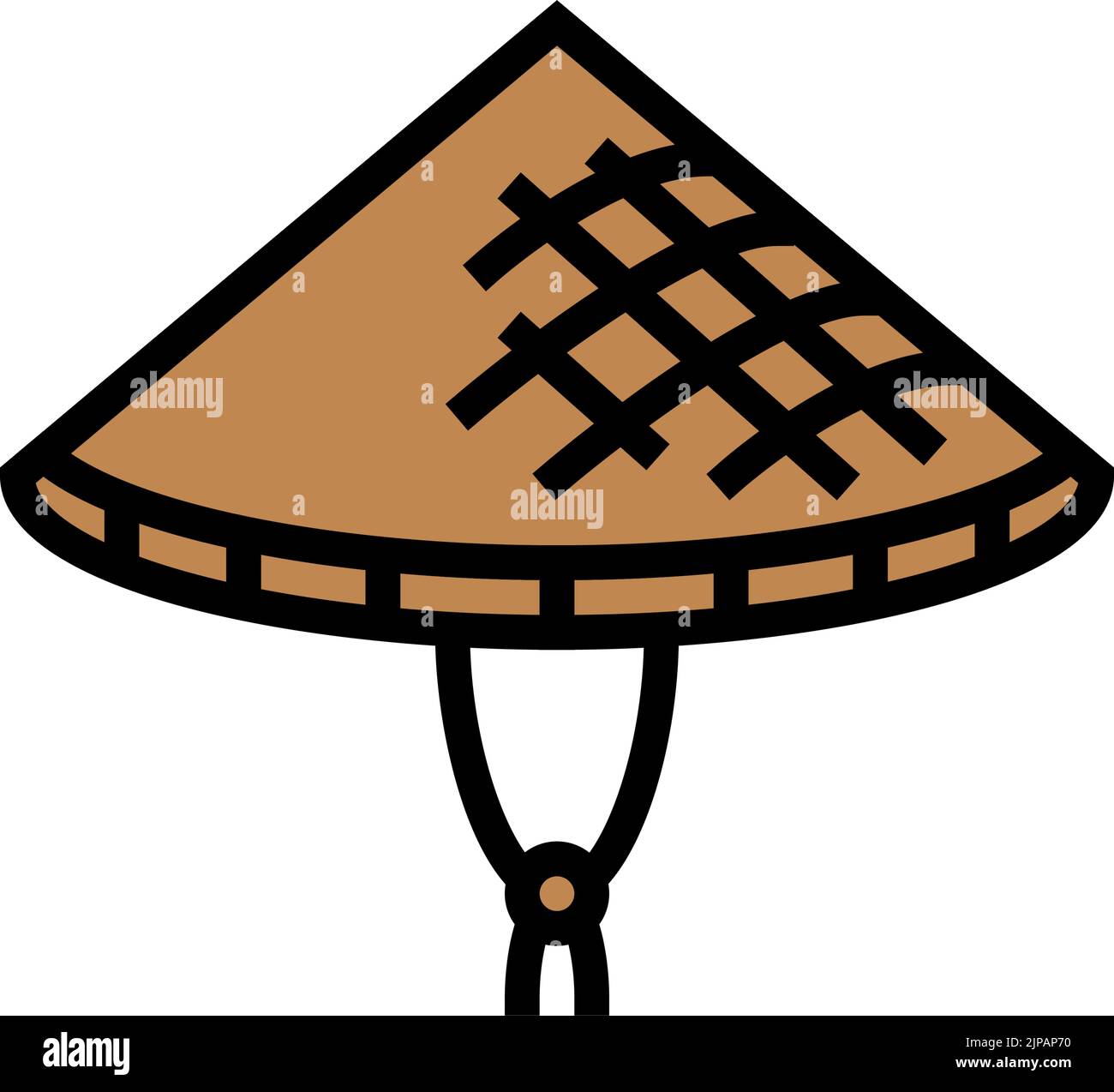 conical hat cap color icon vector illustration Stock Vector Image & Art ...