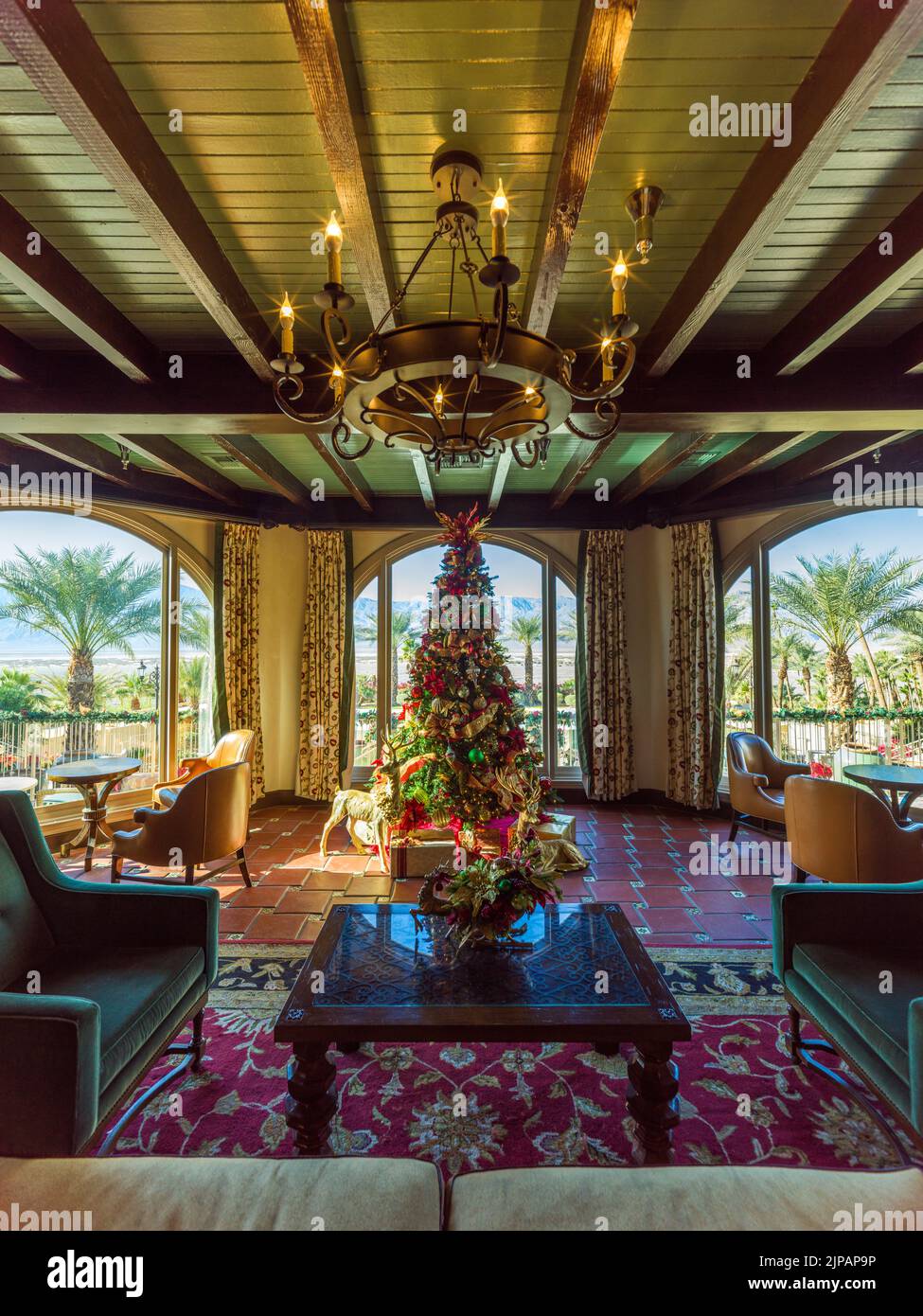 The INN at the Oasis Hotel,Furnace Creek, Swimming Pool and Palm Trees ...