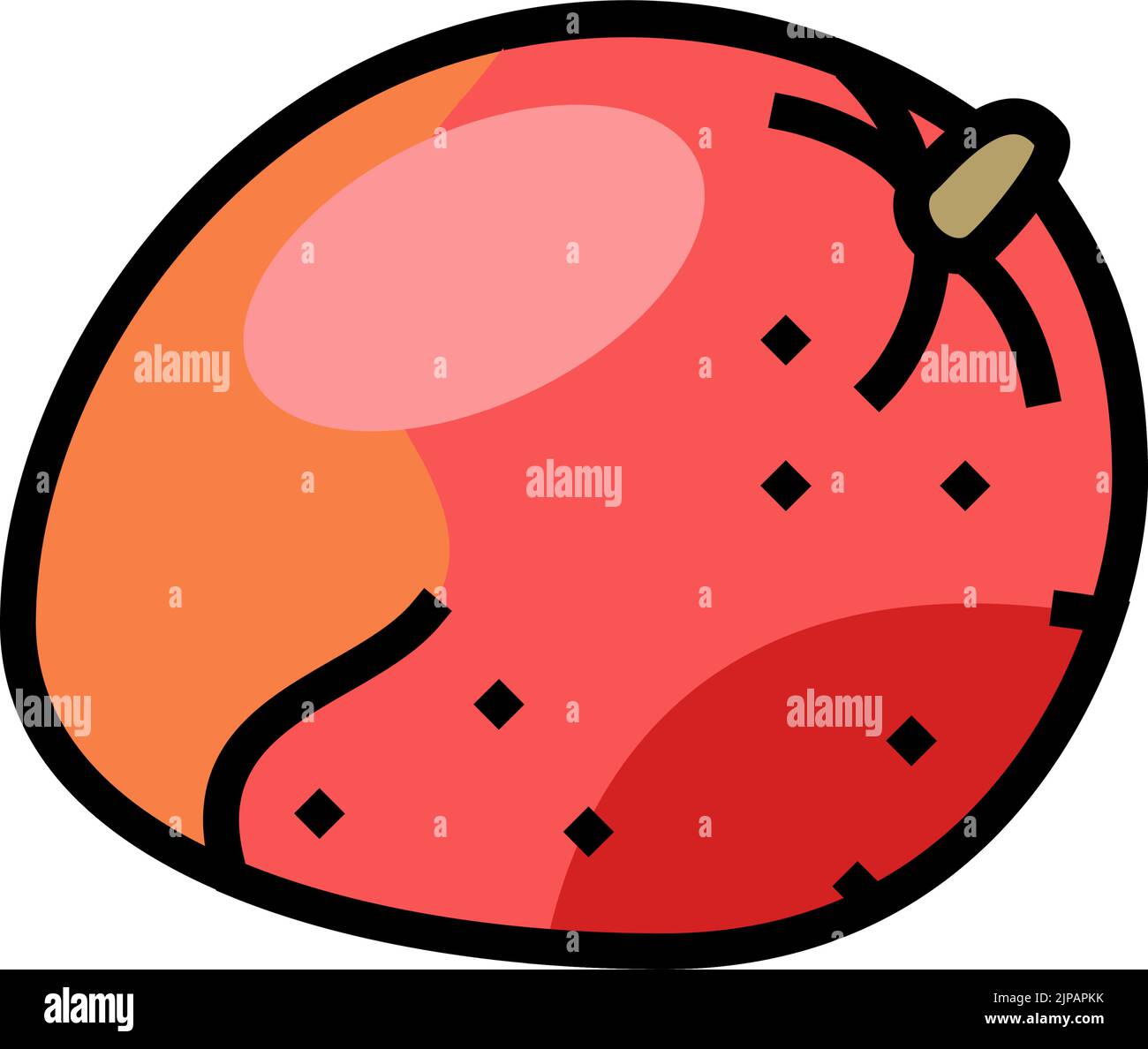 Mango pulp splash Stock Vector Images - Alamy