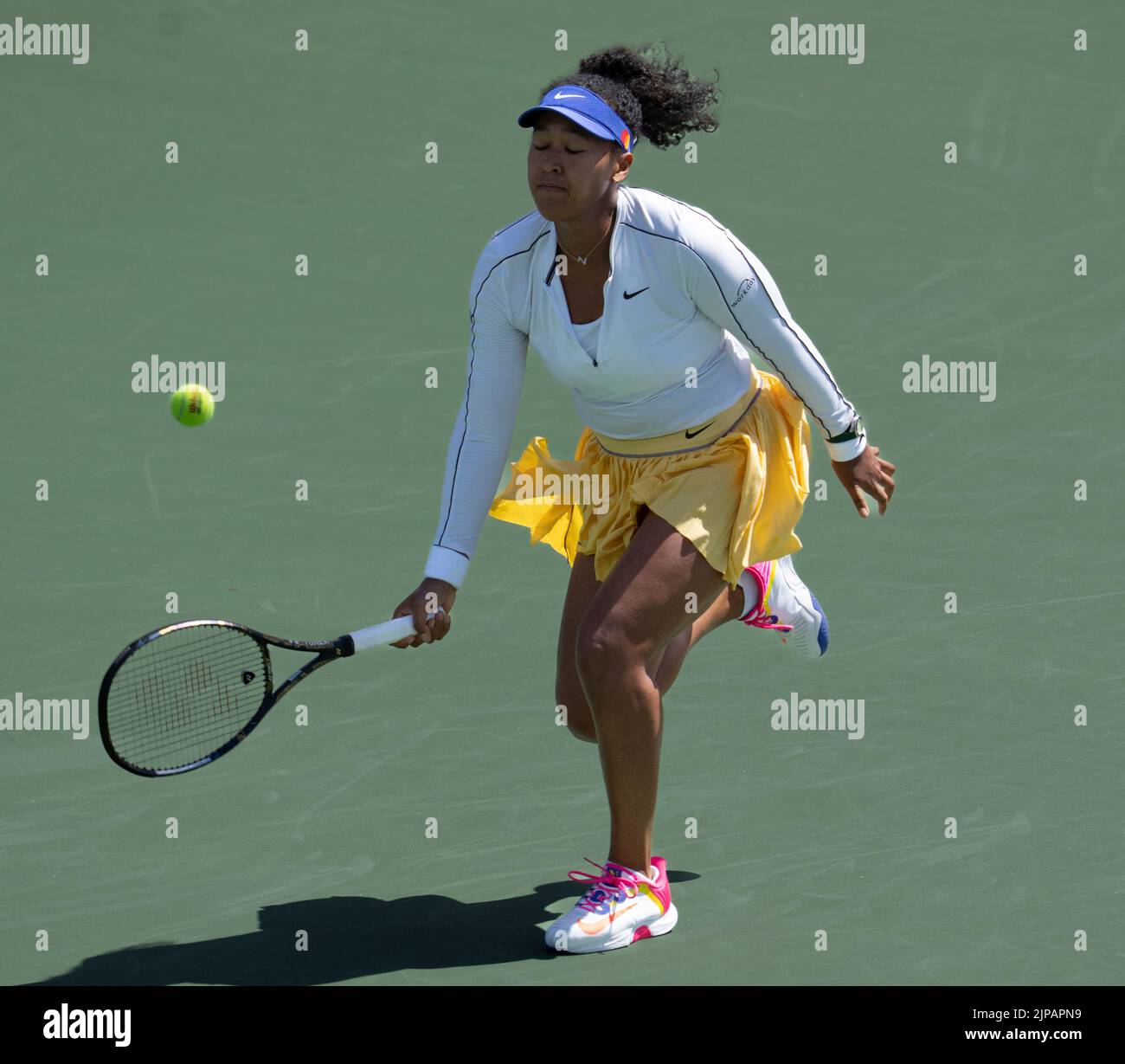August 16, 2022: Naomi Osaka (JPN) loses to Shuai Zhang (CHN), 6-4-7-5 ...