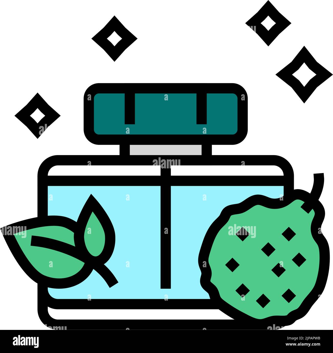 fresh notes perfume color icon vector illustration Stock Vector Image ...