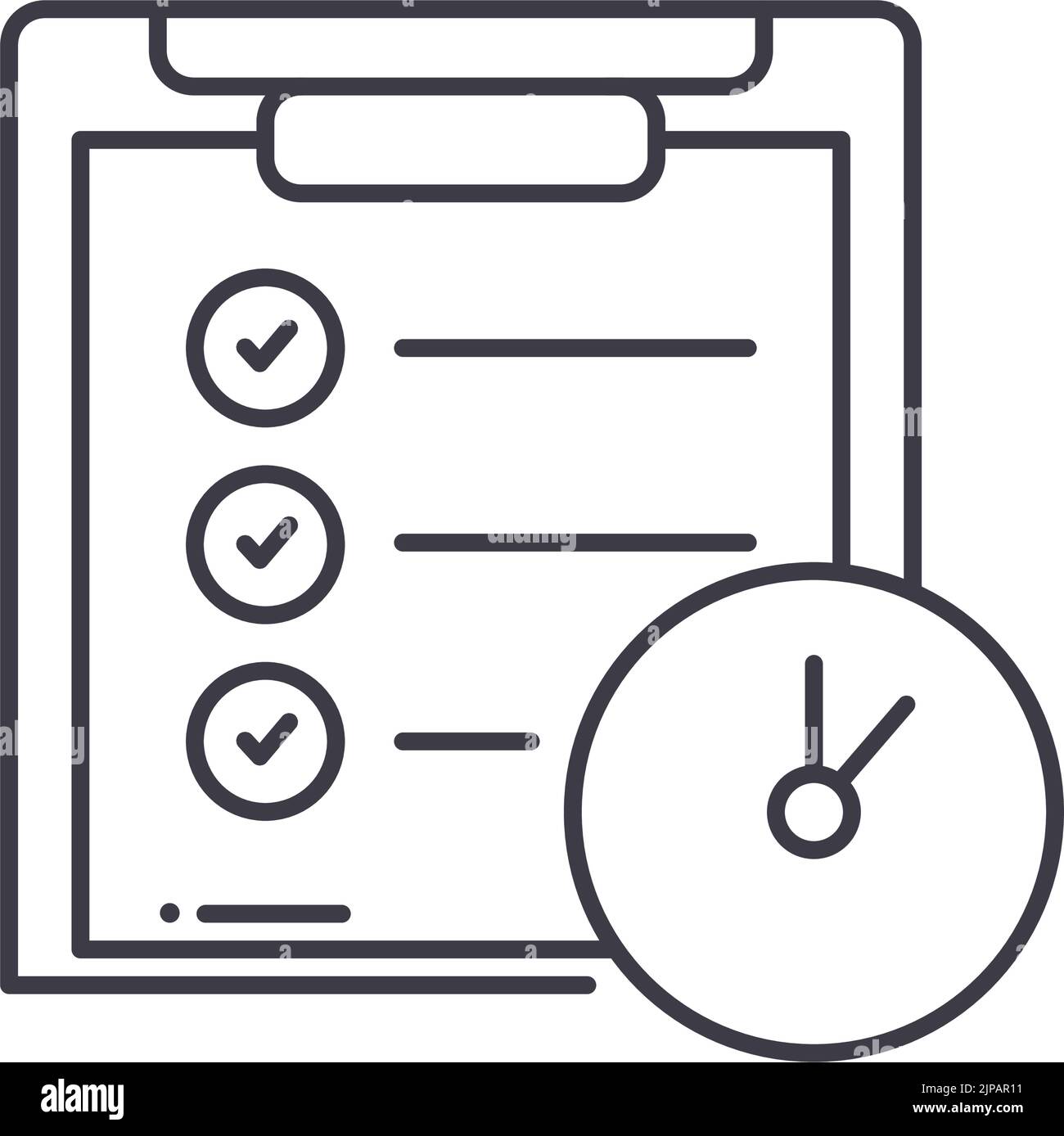 to do line icon, outline symbol, vector illustration, concept sign ...