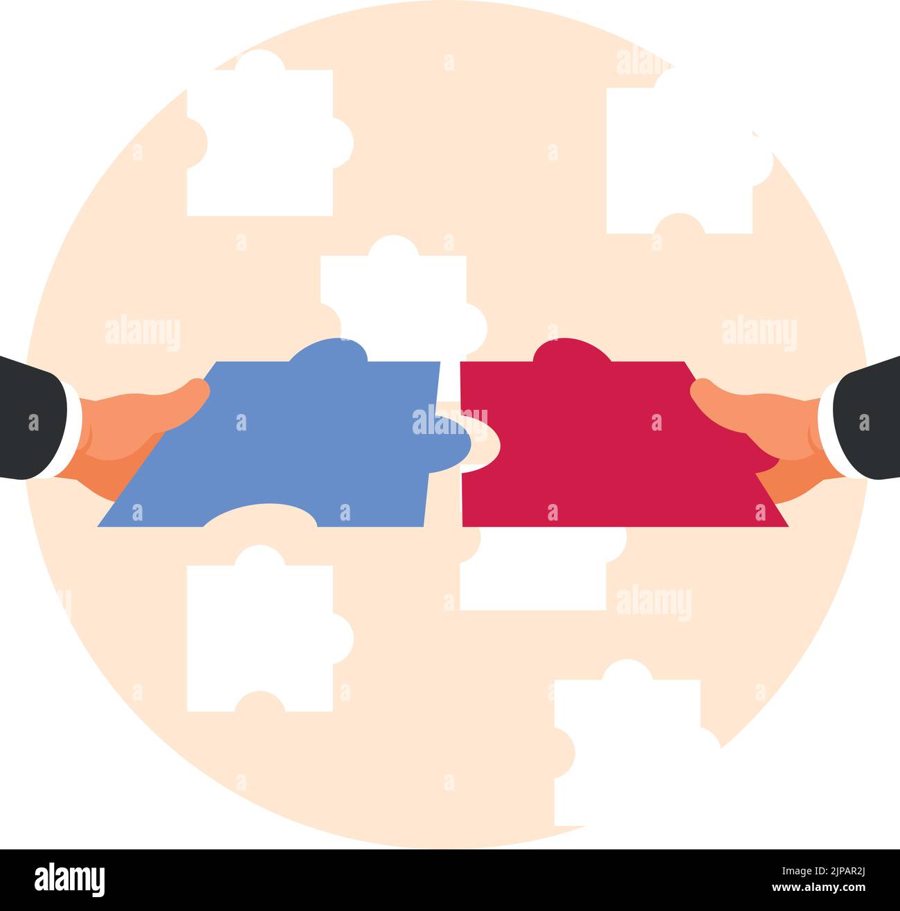 Vector trendy illustration hands Stock Vector Images - Alamy