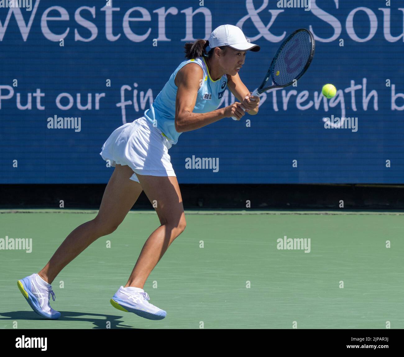 August 16, 2022: Shuai Zhang (CHN) defeated Naomi Osaka (JPN) 6-4-7-5 ...