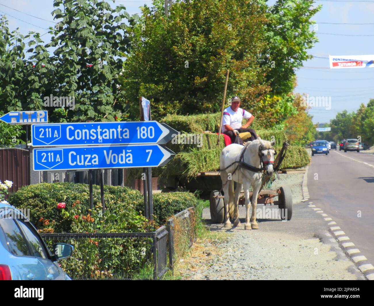 The thing is horse carts are a big part of rural Romania. They're used ...