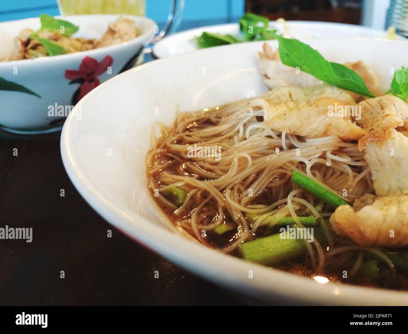 Thai style noodle blood soup,boat noodle,delicious dish,famous Thai ...