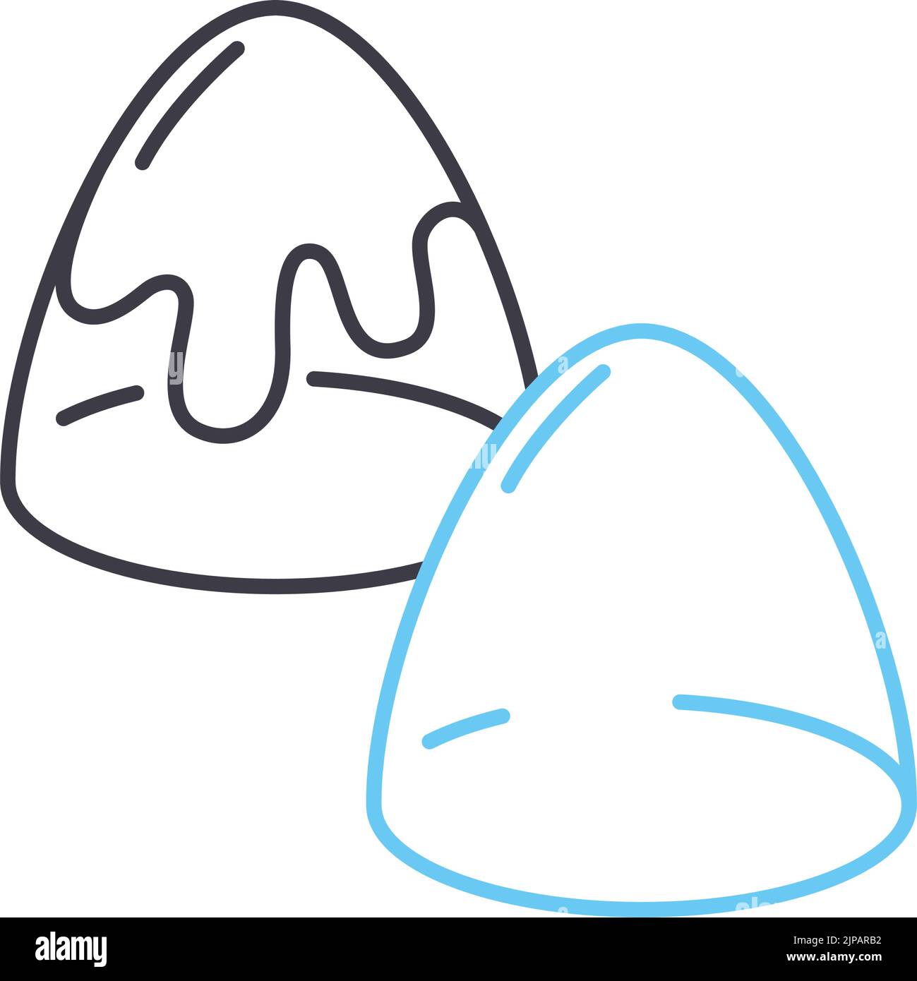 jelly line icon, outline symbol, vector illustration, concept sign ...