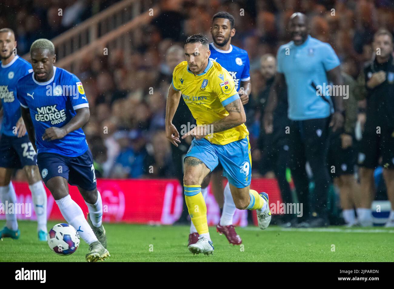 Lee Gregory #9 of Sheffield Wednesday keeps hopes alive during the ...