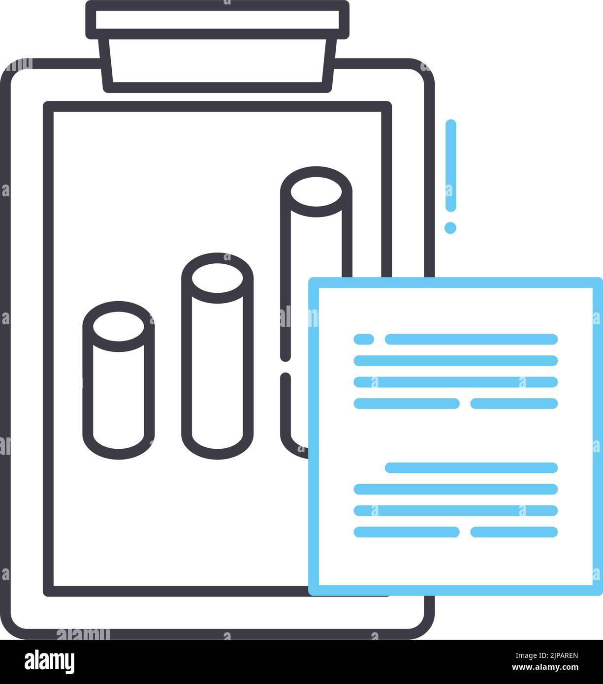 growth report line icon, outline symbol, vector illustration, concept sign Stock Vector Image ...
