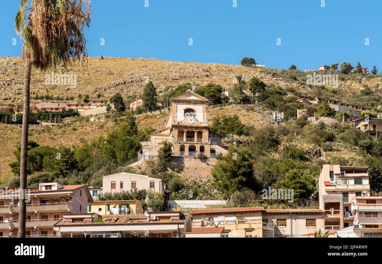 Sanctuary of the Madonna of the cross above Monreale, province of ...