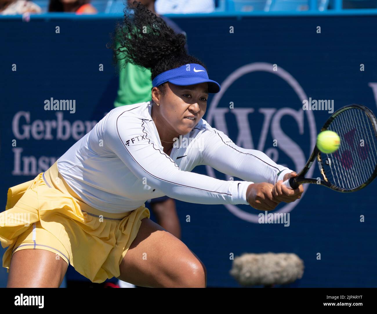 August 16, 2022: Naomi Osaka (JPN) loses to Shuai Zhang (CHN), 6-4-7-5 ...