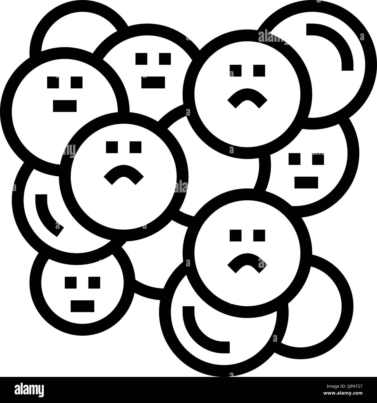 organism bacteria virus line icon vector illustration Stock Vector ...