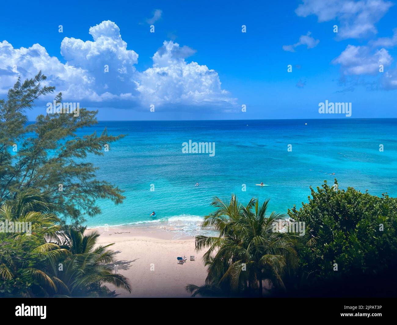 An aerial view of Cemetery Beach on Seven Mile Beach in Grand Cayman ...