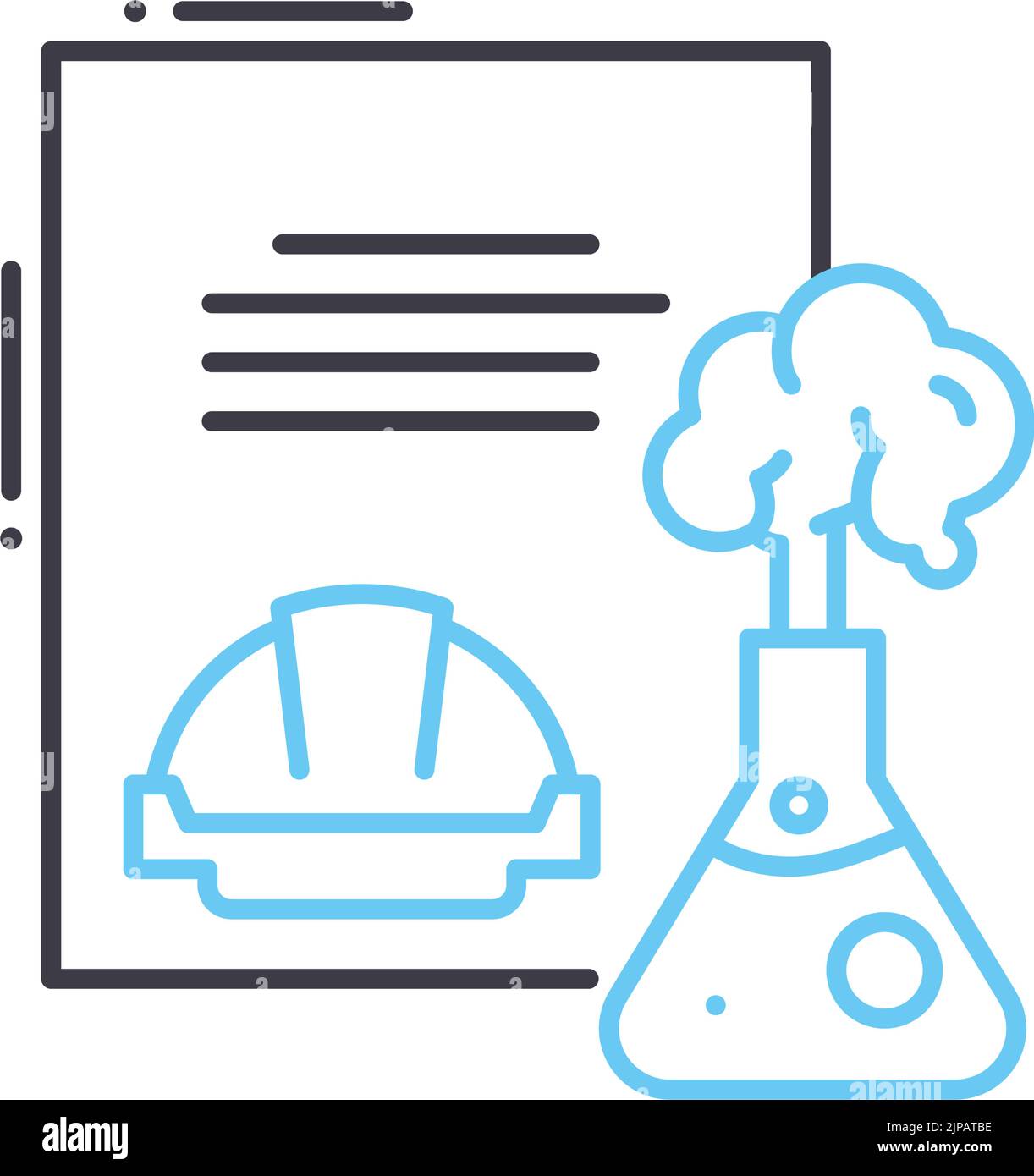 science engineering line icon, outline symbol, vector illustration ...