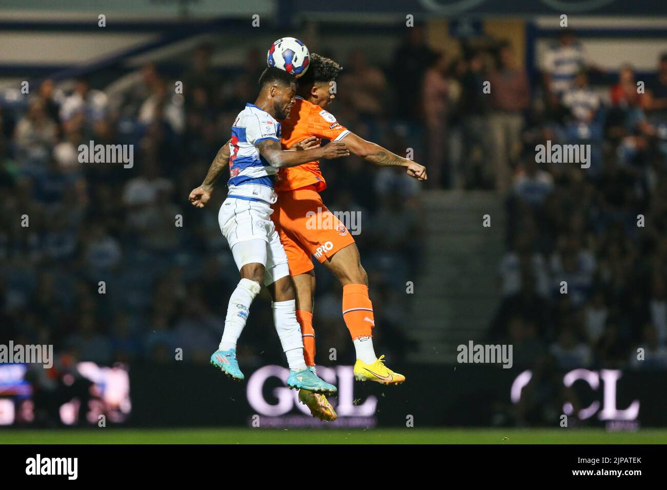 Jordan Lawrence-Gabriel #4 of Blackpool and Kenneth Paal #22 of QPR ...