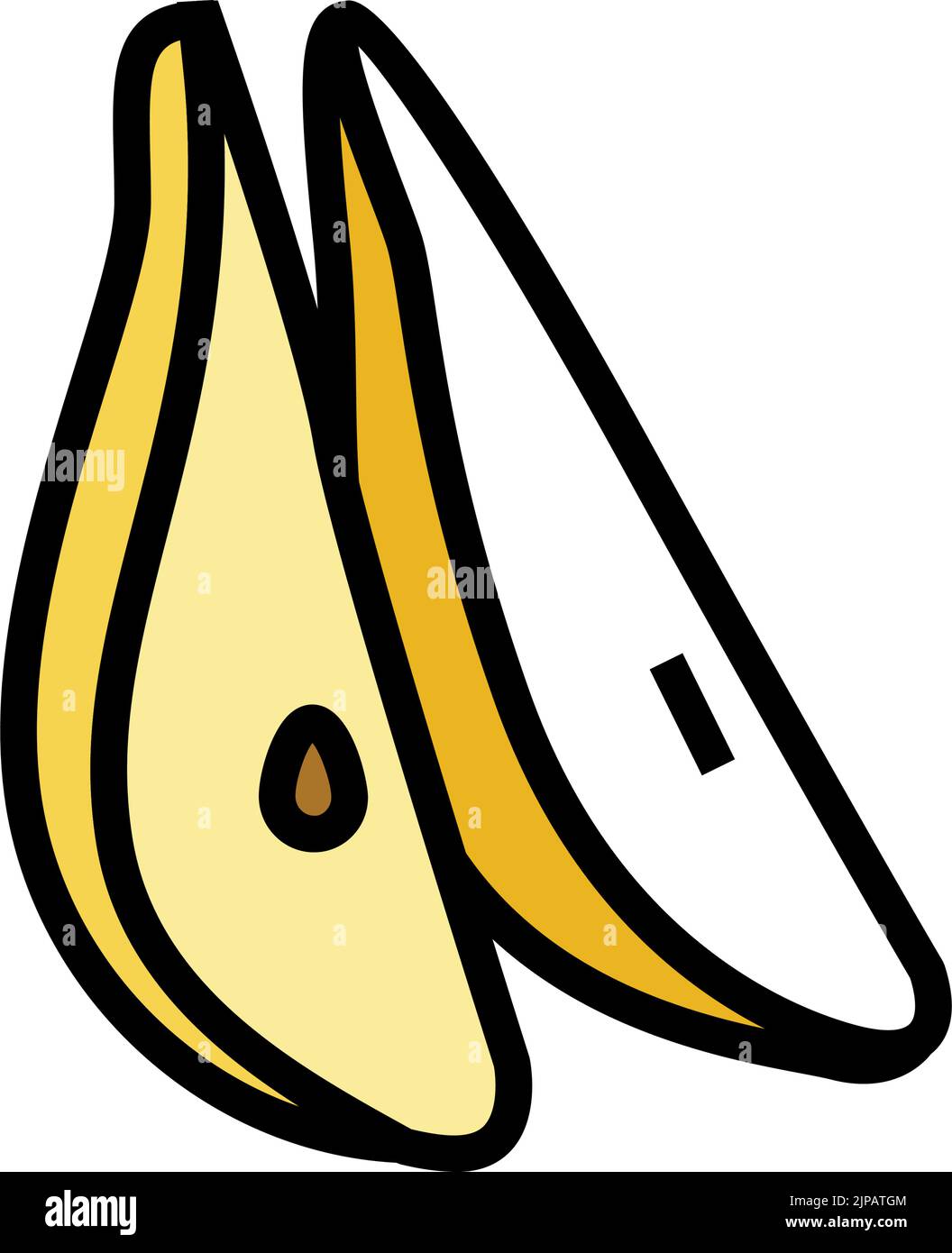 pear slices color icon vector illustration Stock Vector Image & Art - Alamy