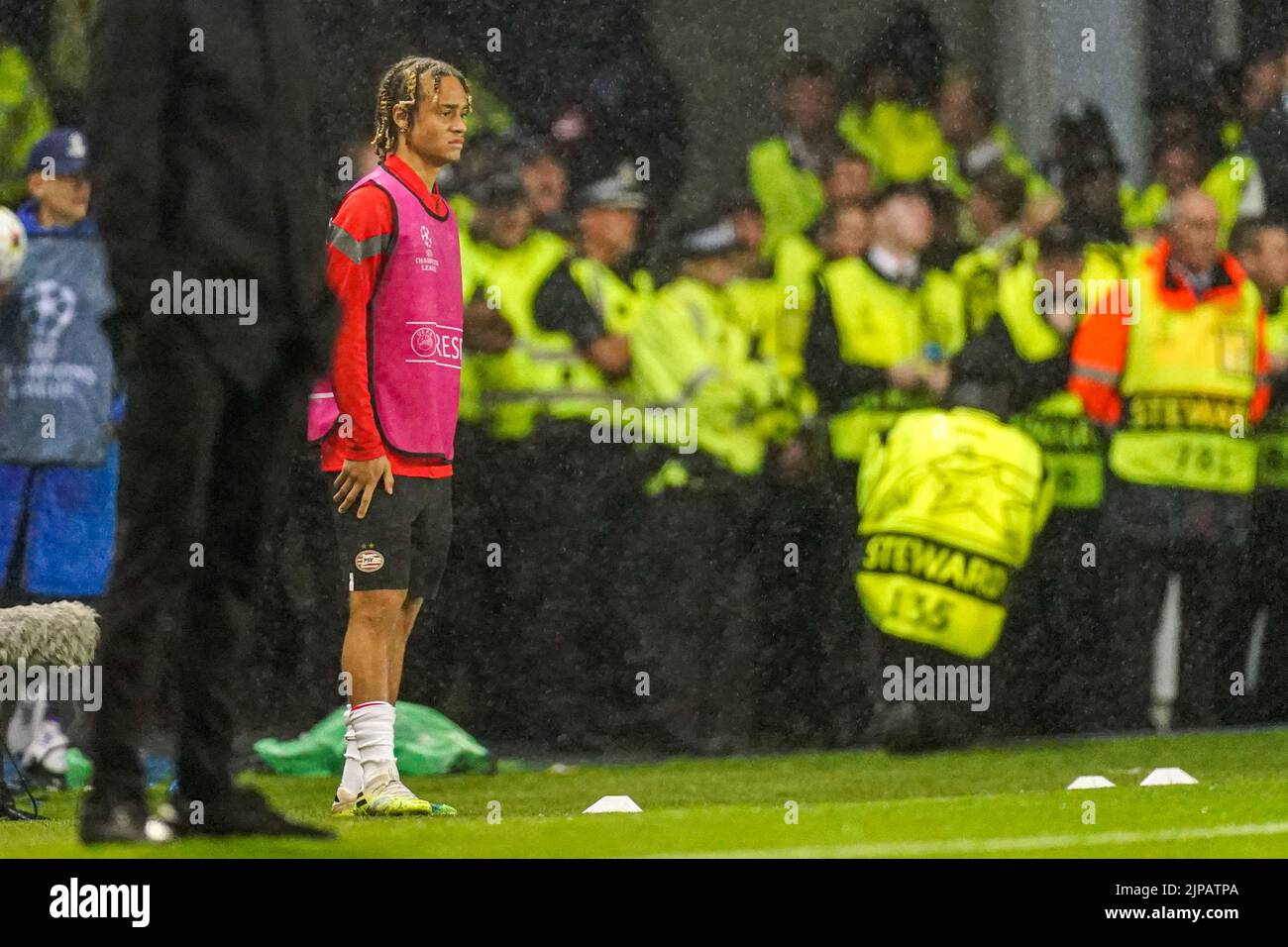 GLASGOW, SCOTLAND - AUGUST 16: Xavi Simons of PSV Eindhoven during the ...