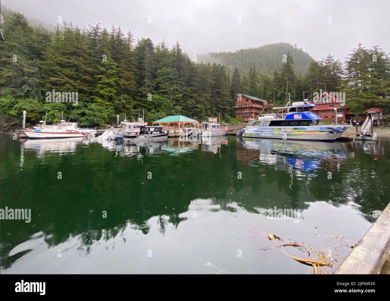 Elfin Cove, Alaska, USA. 1st Aug, 2022. The picturesque resort and ...