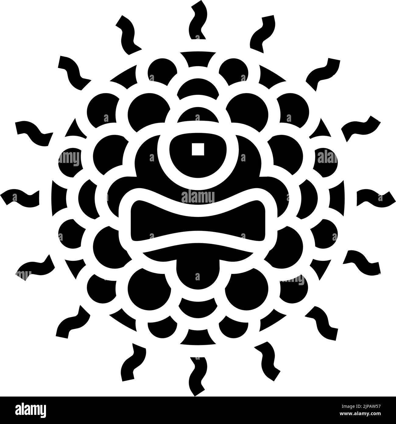 medical bacteria virus glyph icon vector illustration Stock Vector ...