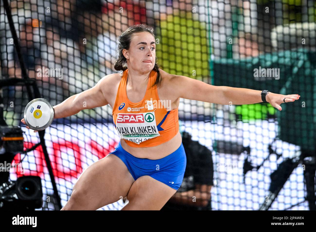 MUNCHEN, GERMANY - AUGUST 16: Jorinde van Klinken of the Netherlands ...