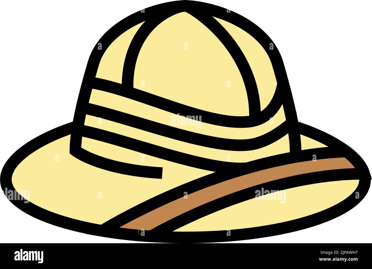 pith helmet color icon vector illustration Stock Vector Image & Art - Alamy