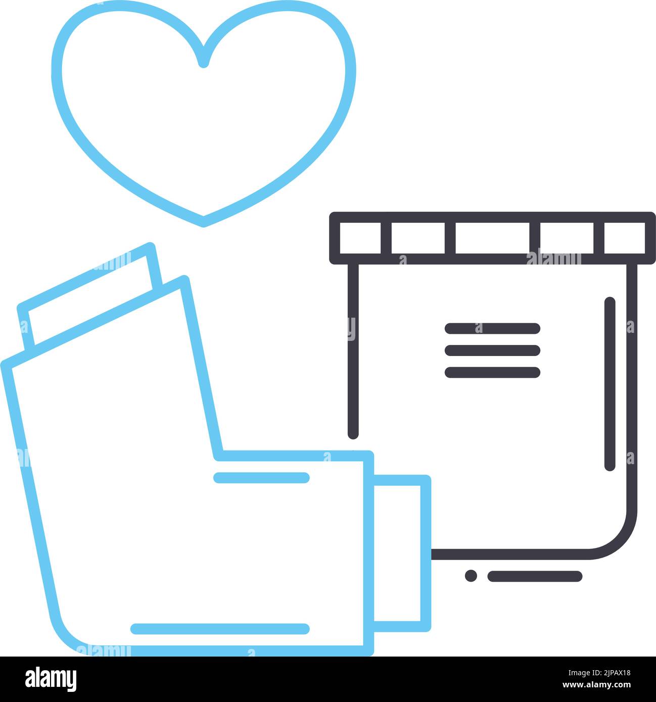 medicine line icon, outline symbol, vector illustration, concept sign ...