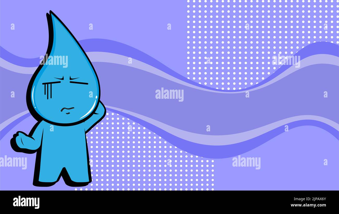 Illustration cartoon water drop character hi-res stock photography and ...