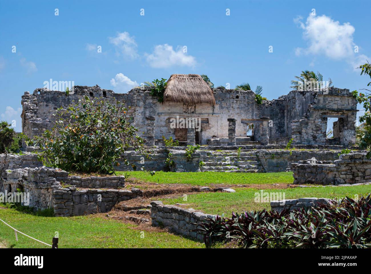 Ancient Mayan ruins at Tulum's Archaeological Zone in Tulum, Quintana ...