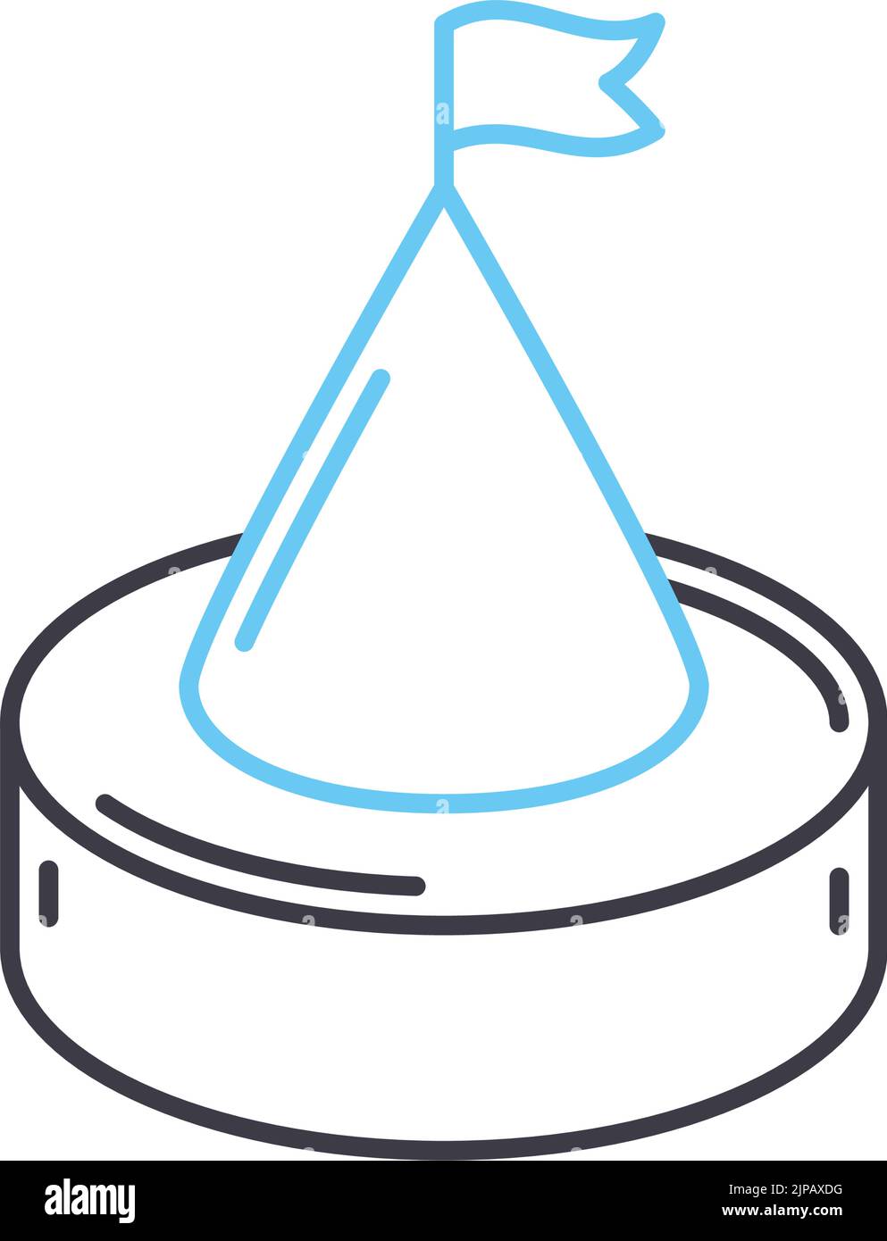 Goal objective line icons Cut Out Stock Images & Pictures - Alamy