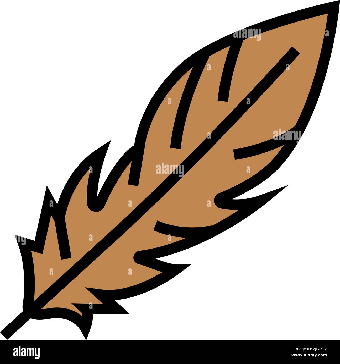 goose feather soft fluffy color icon vector illustration Stock Vector ...