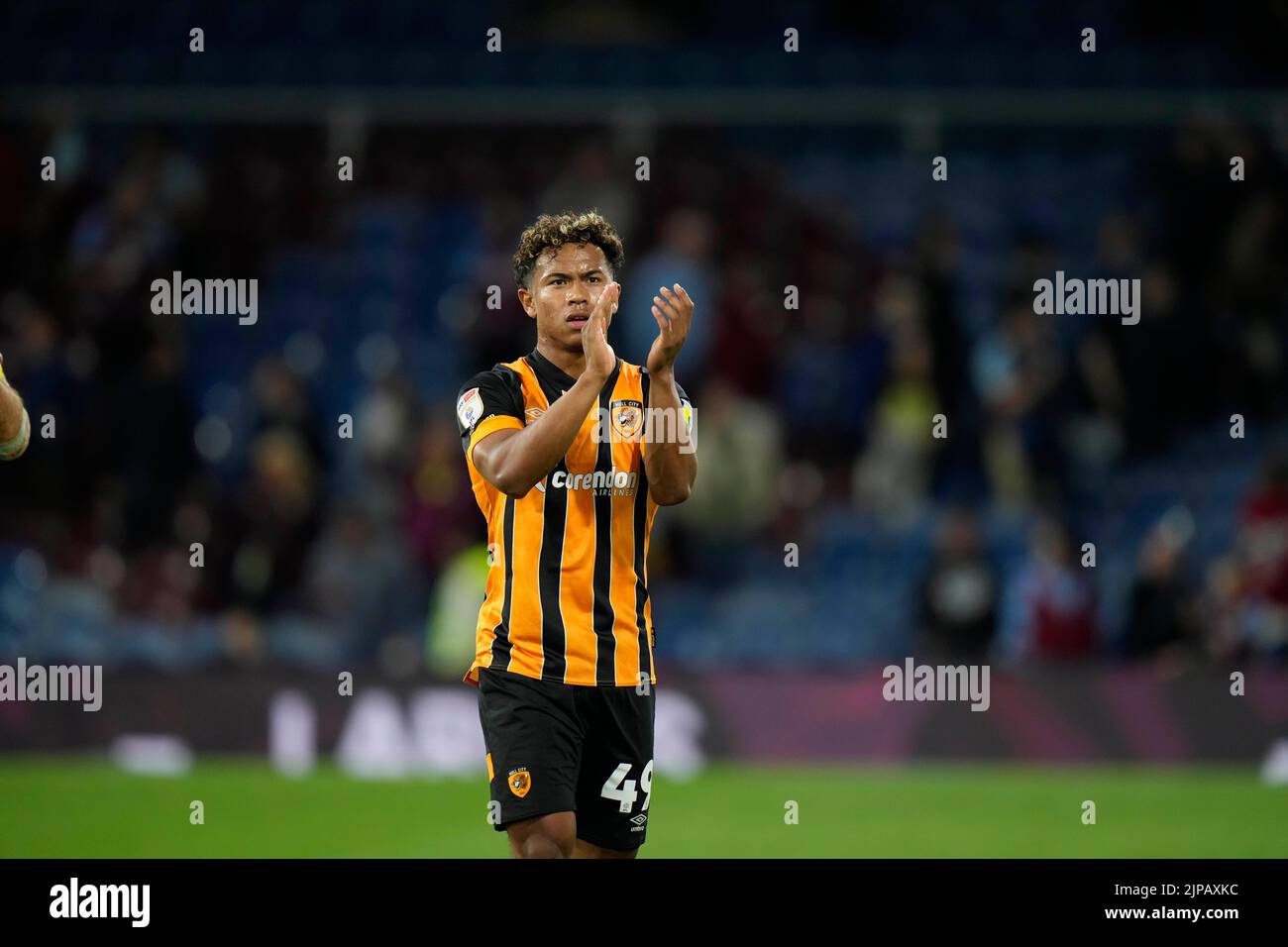 Vaughn Covil #49 of Hull City salutes the fans after the match Stock ...