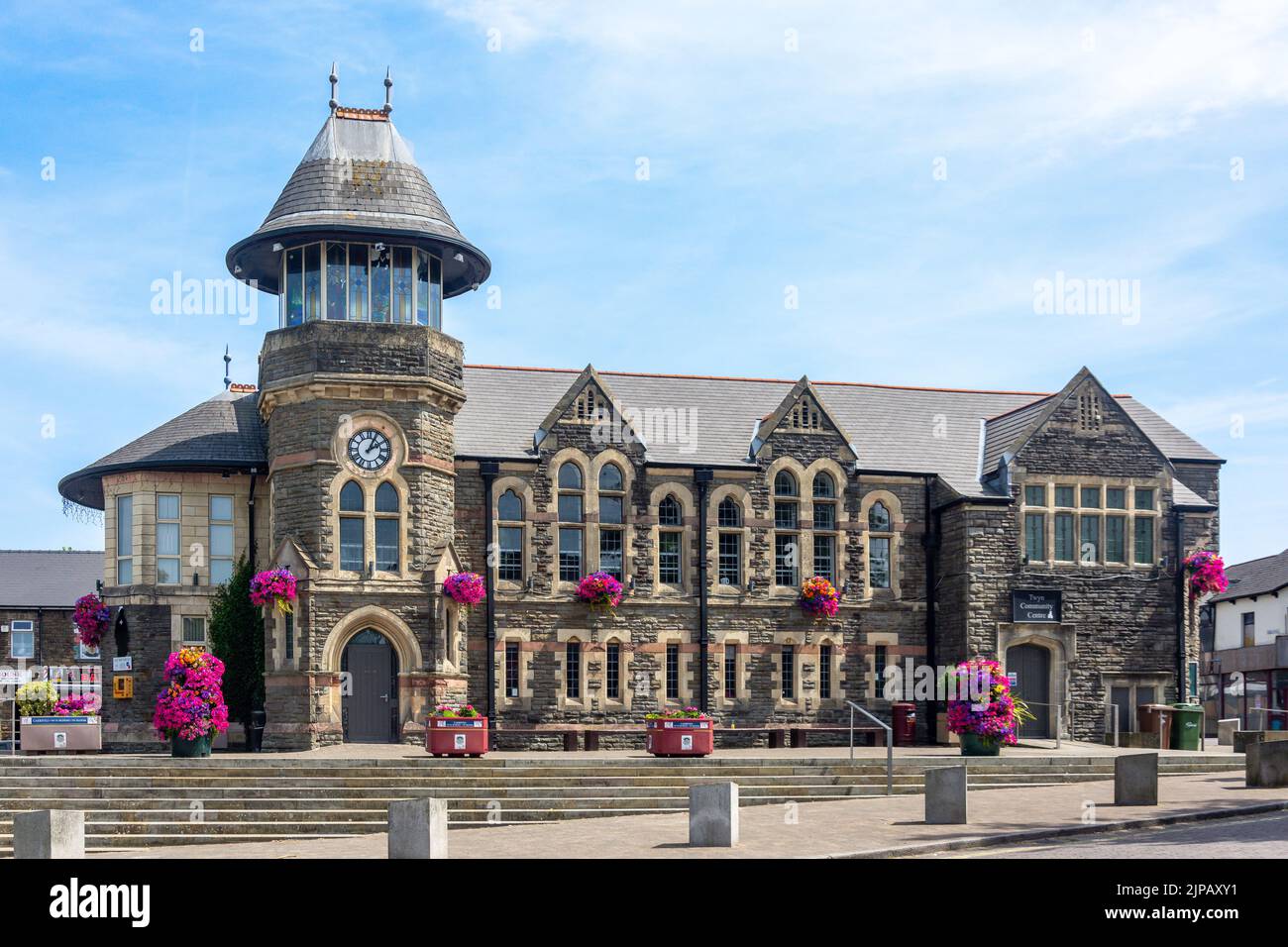 Community centre the twyn square caerffili caerphilly county bor hi-res ...