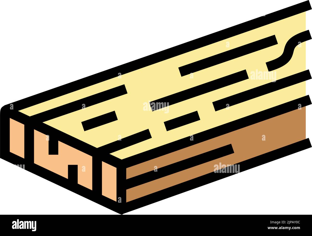 lumber wood timber color icon vector illustration Stock Vector Image ...
