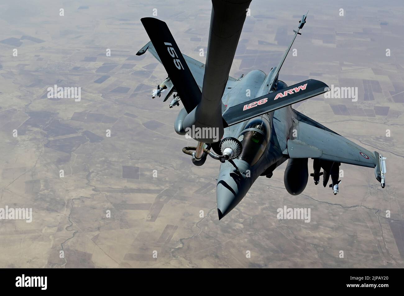Undisclosed, Syria. 10 August, 2022. A French Air Force Dassault Rafale ...