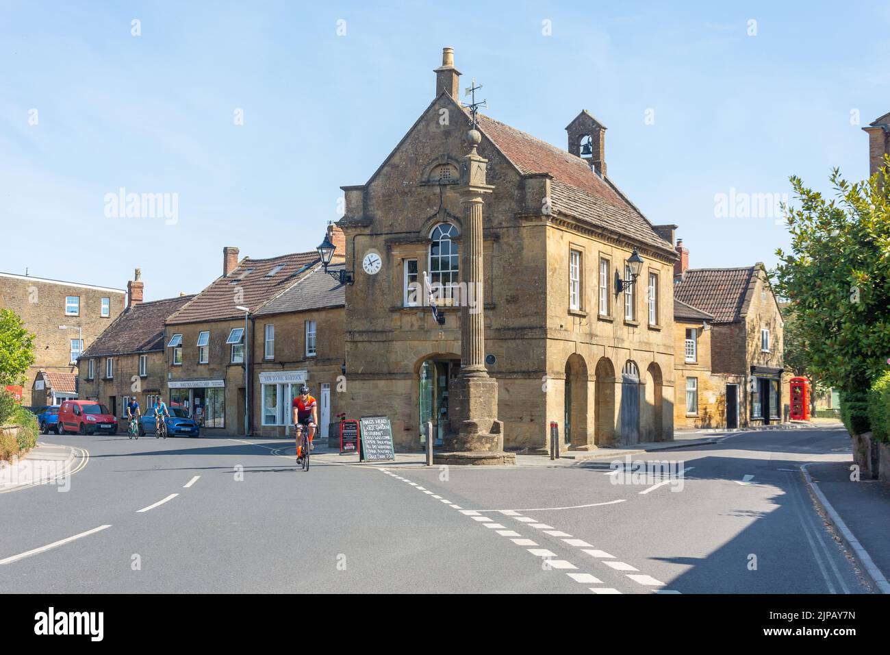 The Market House and Cross, Church Street, Martock, Somerset, England ...