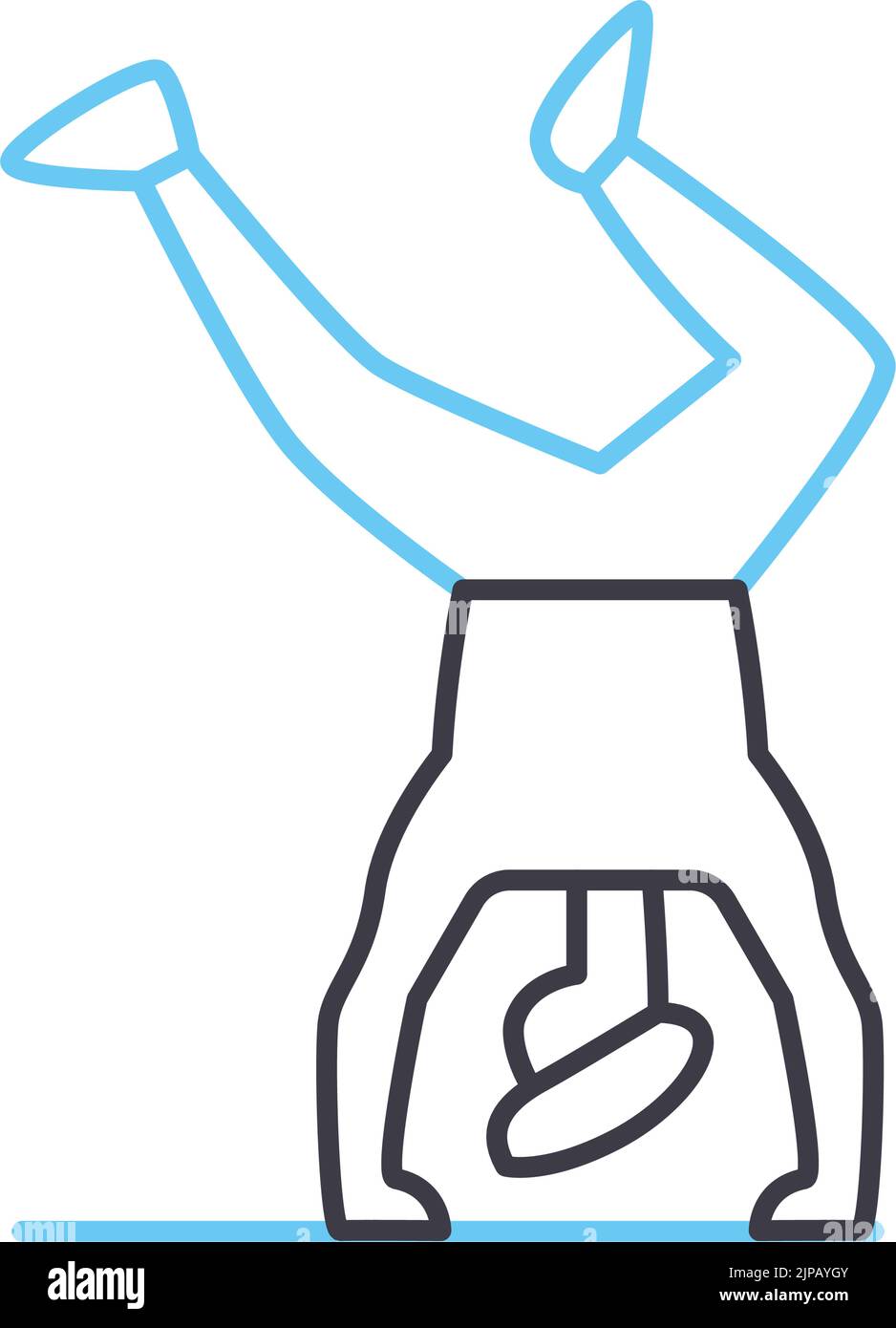 physical training workout line icon, outline symbol, vector ...