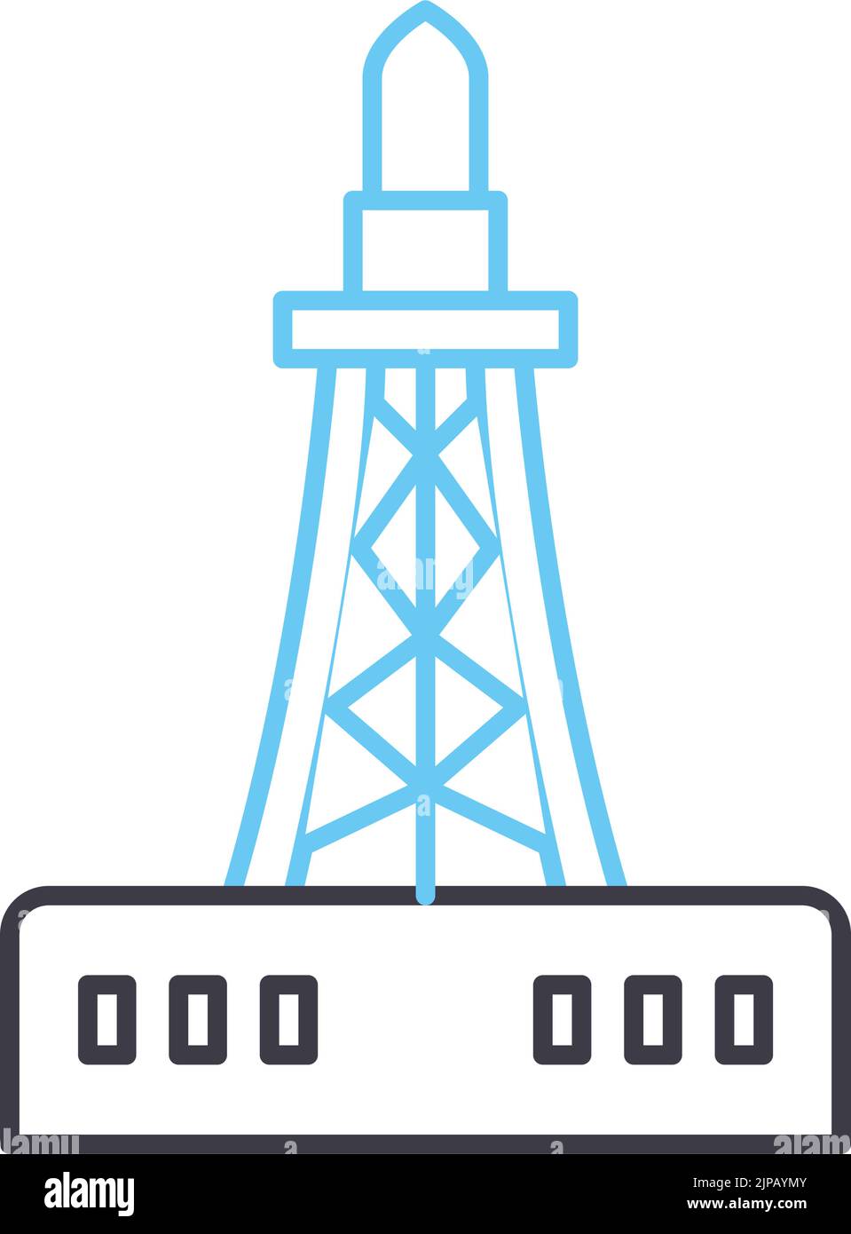 Broadcast tower signal Stock Vector Images - Alamy