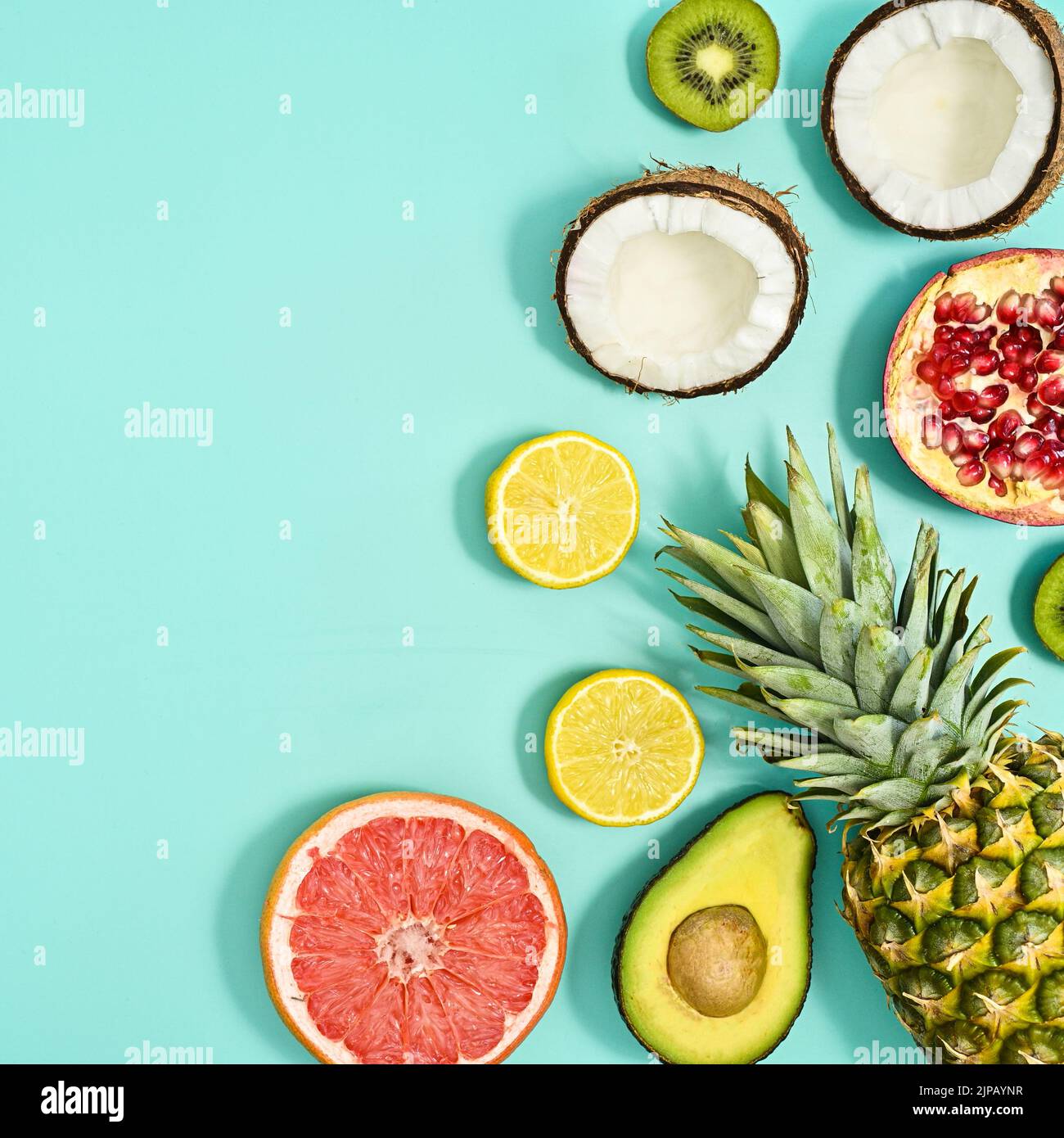Fruitslayout hi-res stock photography and images - Alamy